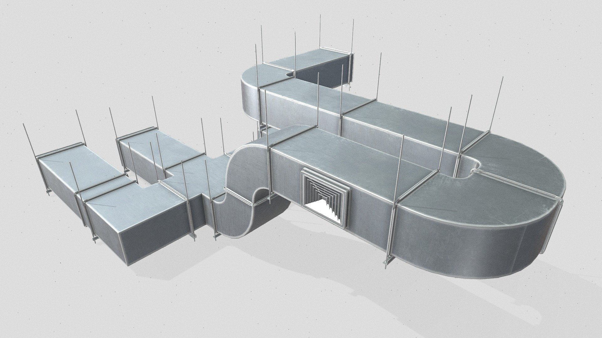 Industrial Modular Vent System - Buy Royalty Free 3D model by ...