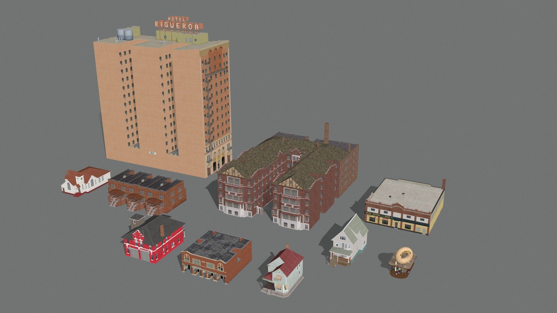 Low Poly Houses Pack - Download Free 3D model by yanix [7dd9e40 ...