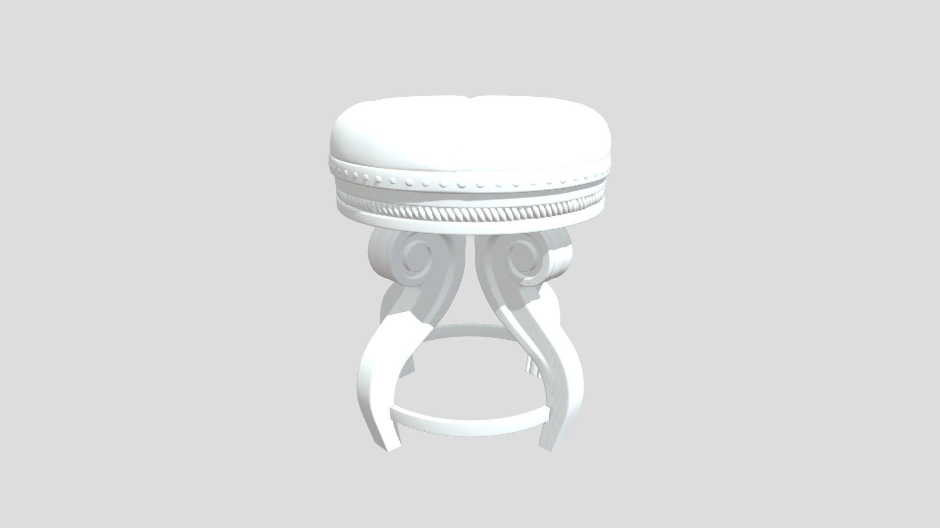 Stool 3D model - 3D model by kamrul_hasan [7dda3f5] - Sketchfab