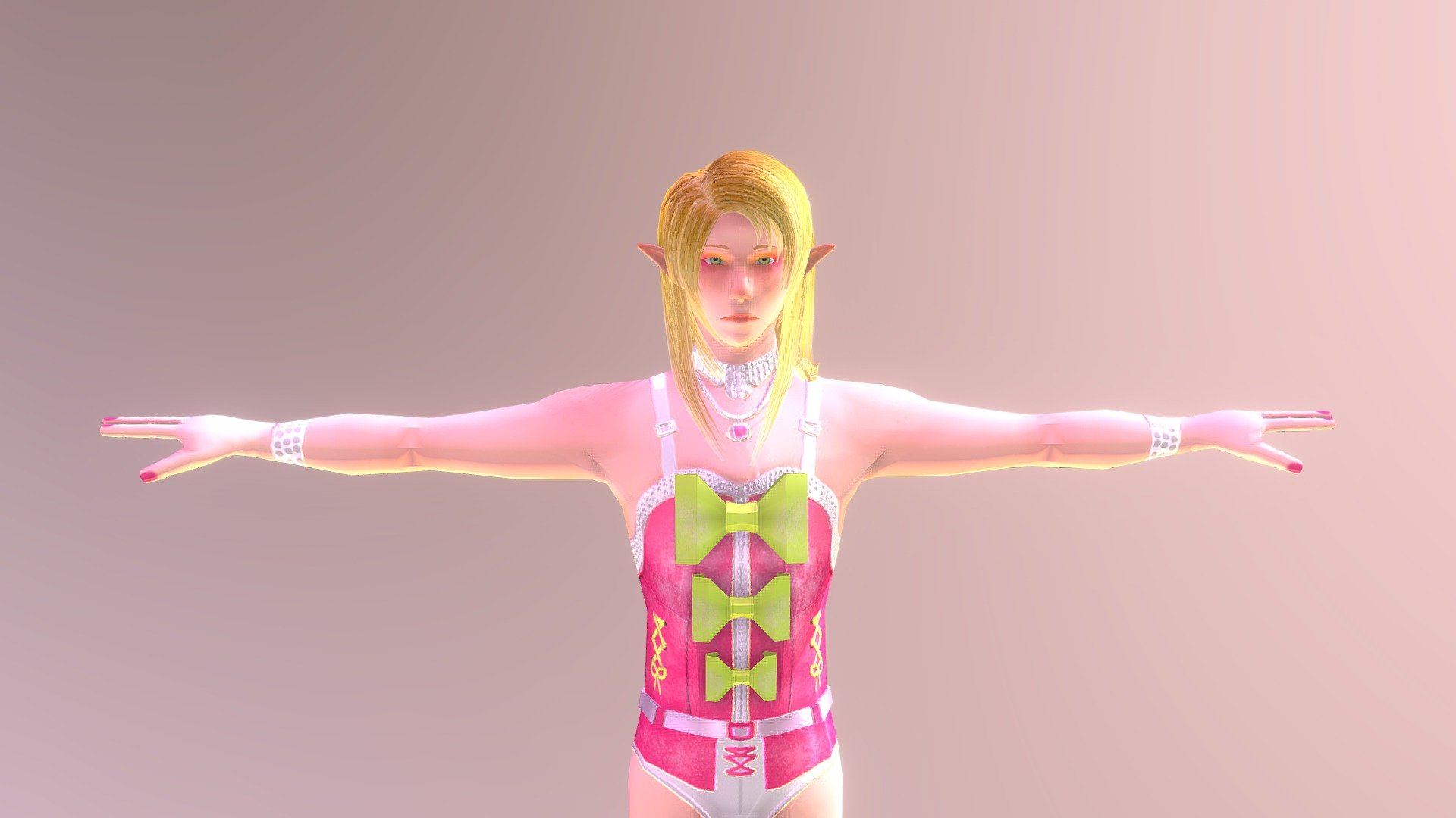 Queen Pink Elf - 3D model by SlothKa [7ddaed0] - Sketchfab