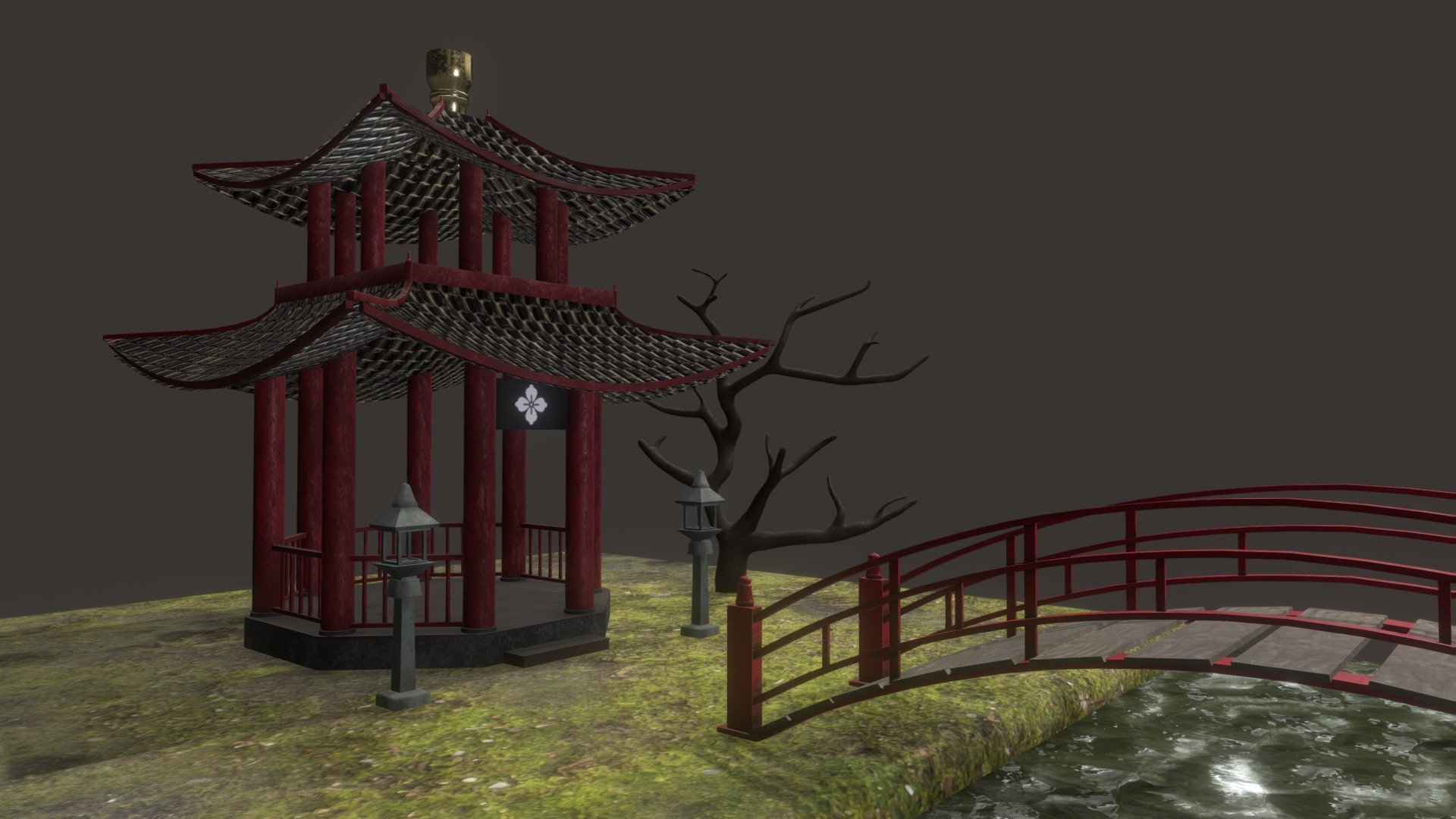 Chinese Temple - 3D model by DT01 [7ddbea0] - Sketchfab