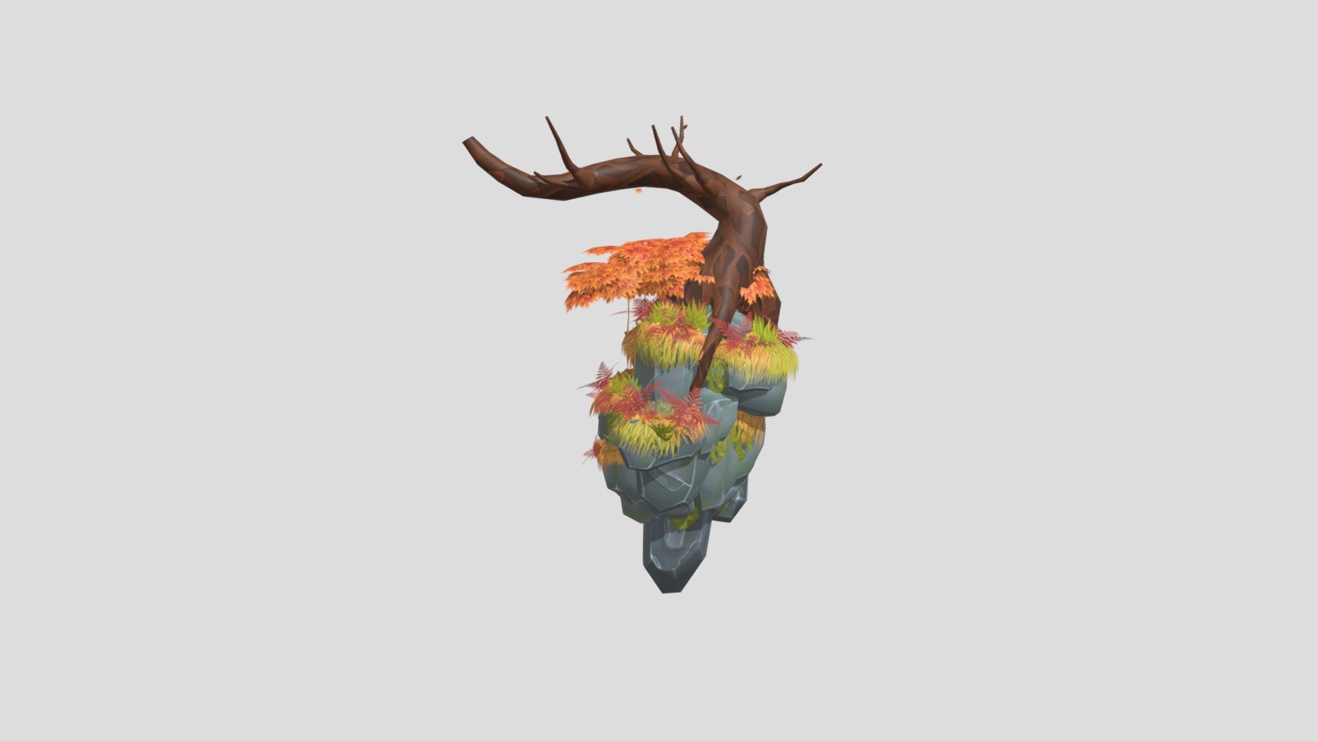 Stylized hand painted scene - 3D model by ajiya1359 [7ddf39e] - Sketchfab