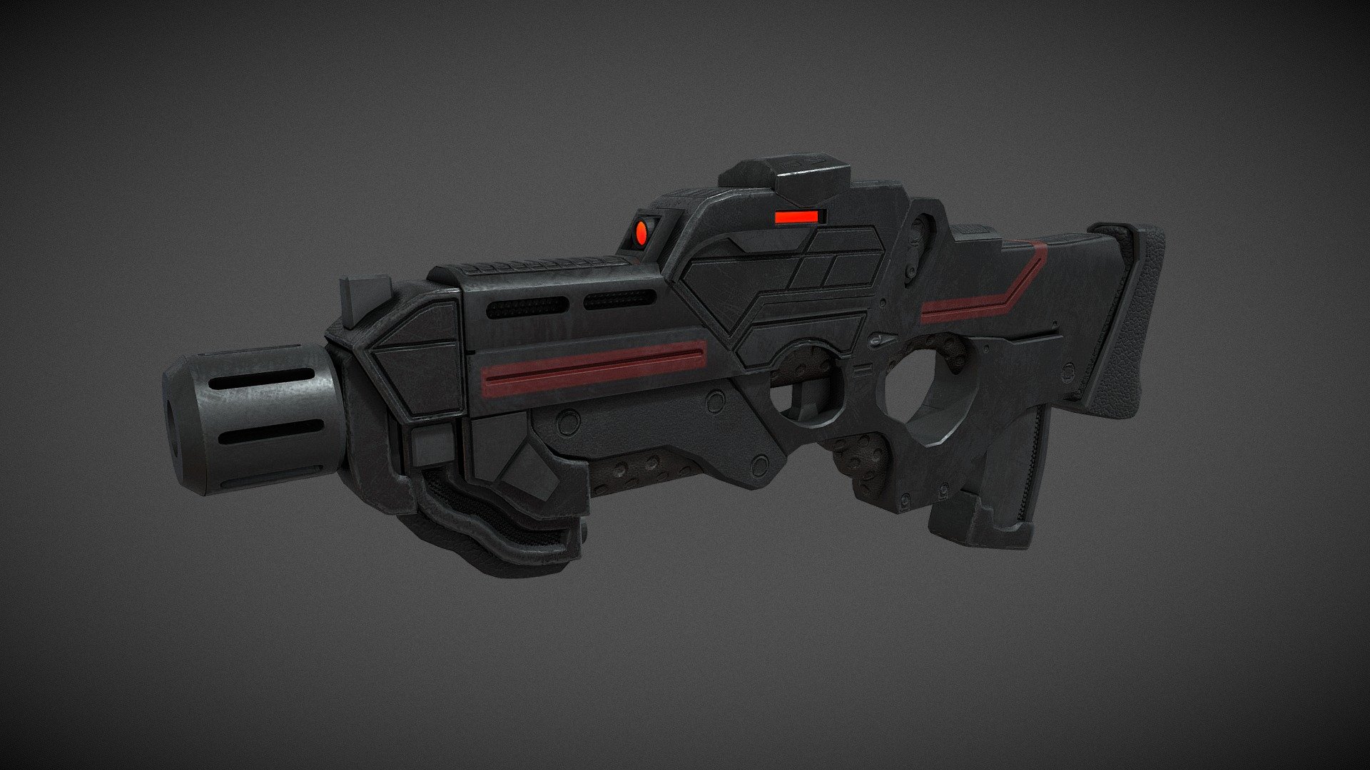 Zuyong Combi Rifle Infinity Sci-fi Weapon - Buy Royalty Free 3D model ...