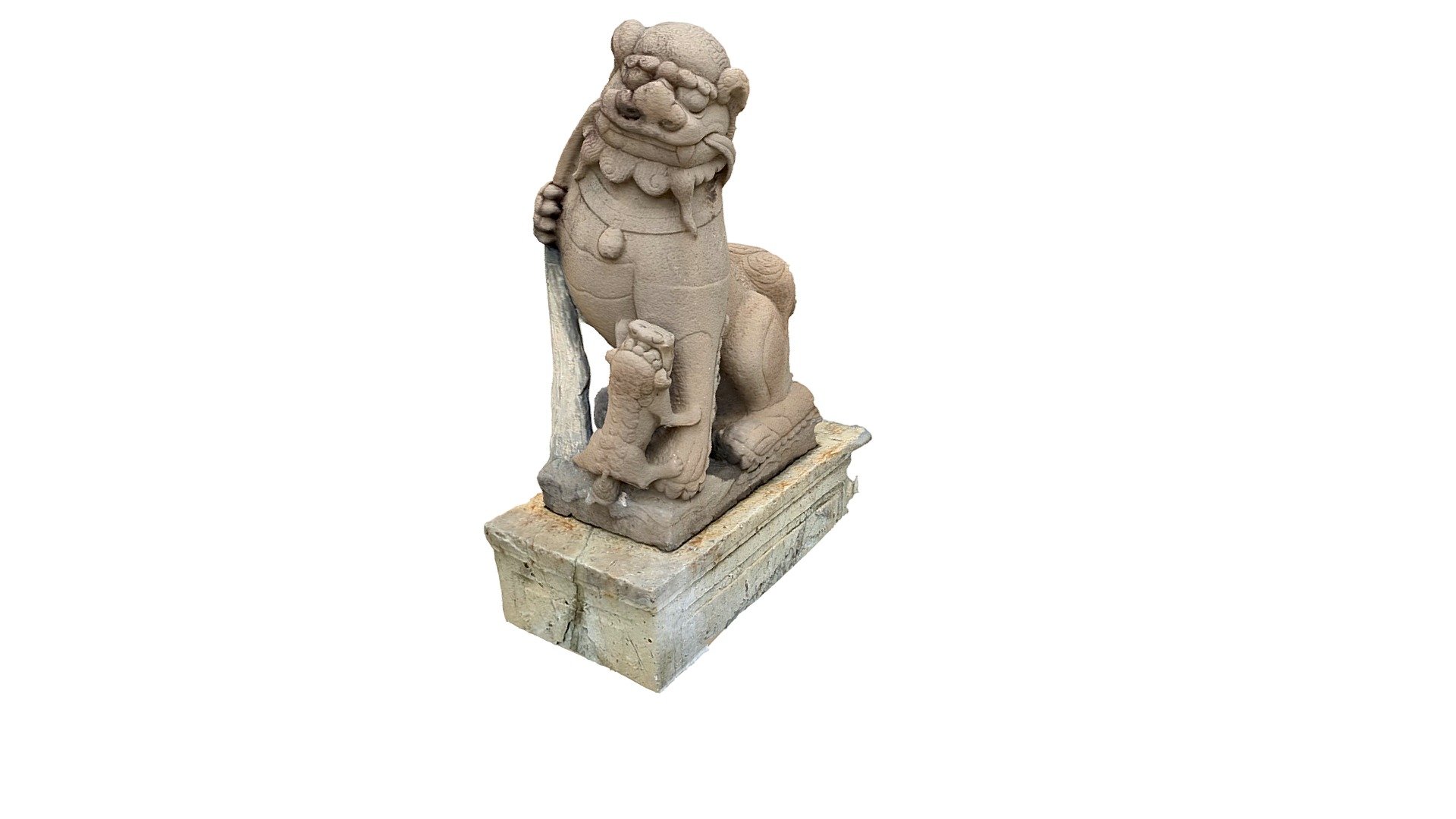 Chinese stone doll at Wat Phra Kaew 02 - 3D model by VR Siam (@saenpich ...