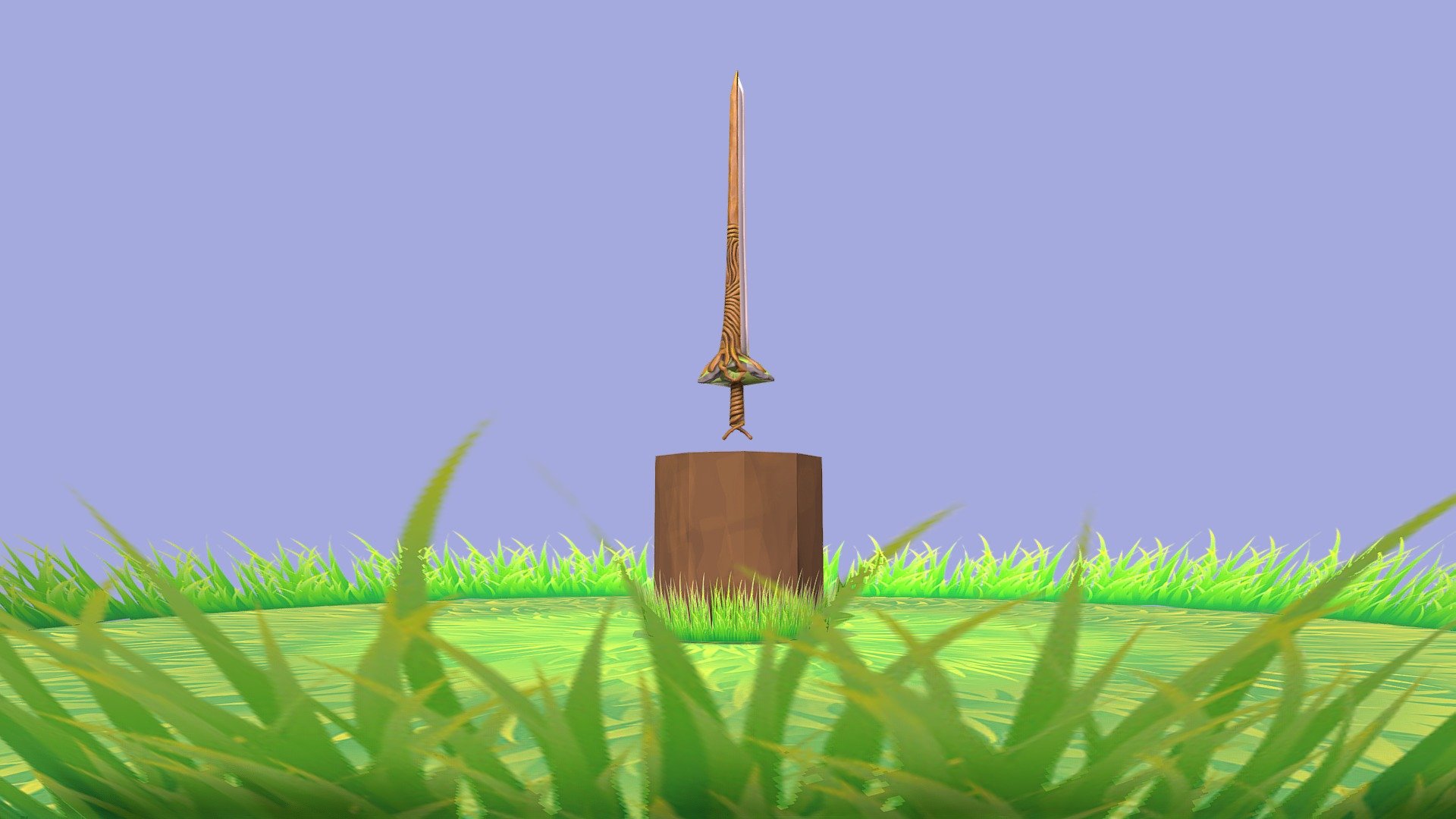 Root Sword - Download Free 3D model by Daniel Gigena (@Daniel.Gigena ...