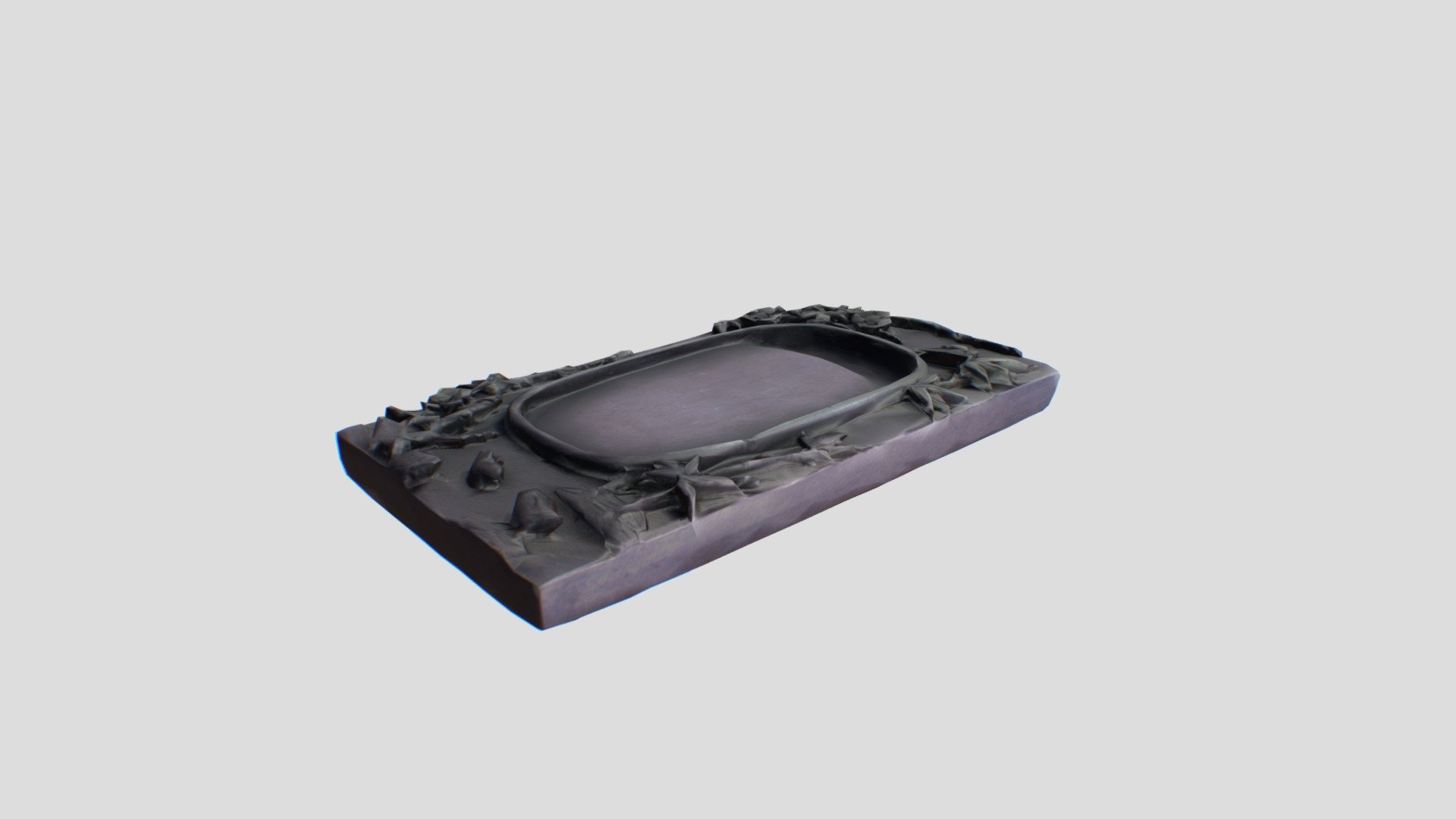 KCDF-벼루1(Inkstone 01) - Derivation - Download Free 3D model by Korea ...