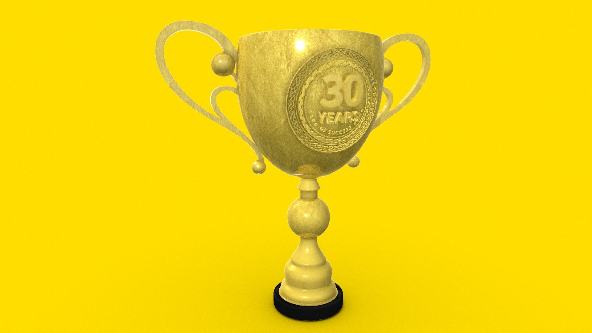 Trophy 30 Years - 3D model by EmadFarid (@EmadGFarid) [7de6a4d] - Sketchfab