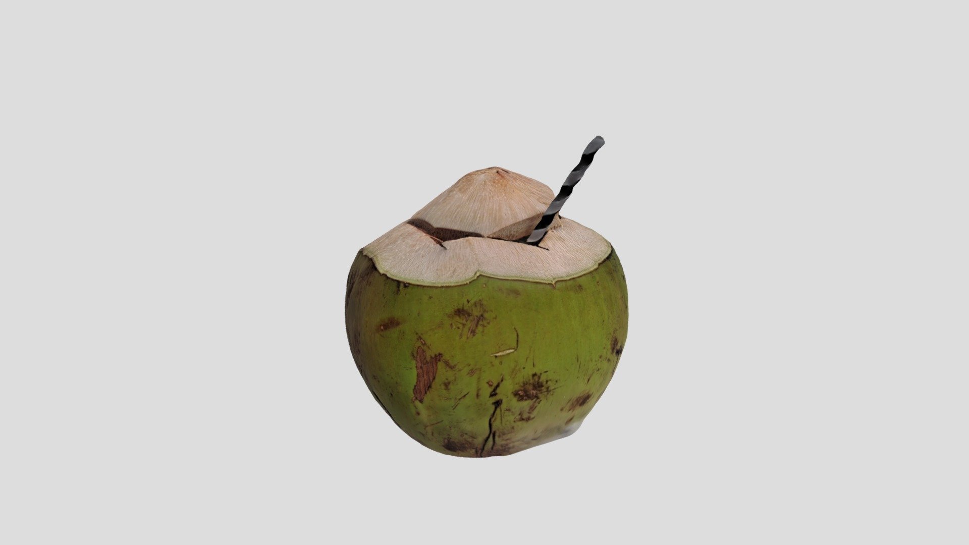 Coconut Drink - Download Free 3D model by Weitblick.ai (@weitblick_ai ...