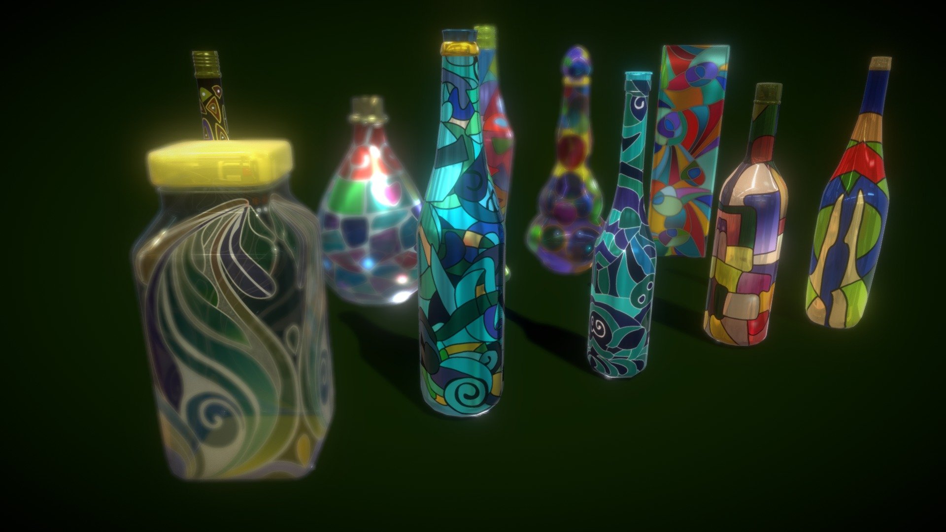 Jar Art Collections - Buy Royalty Free 3D model by V5 (@sakurav ...