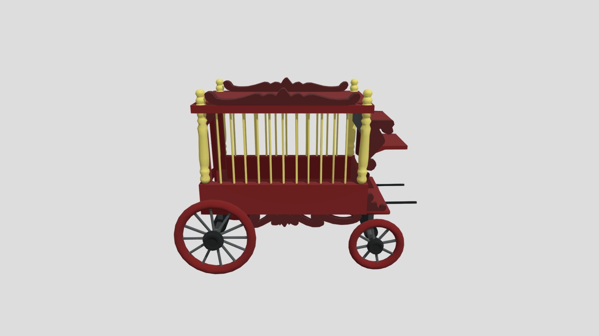 Circus - Carriage - 3D model by ViktoriiaM [7de9758] - Sketchfab