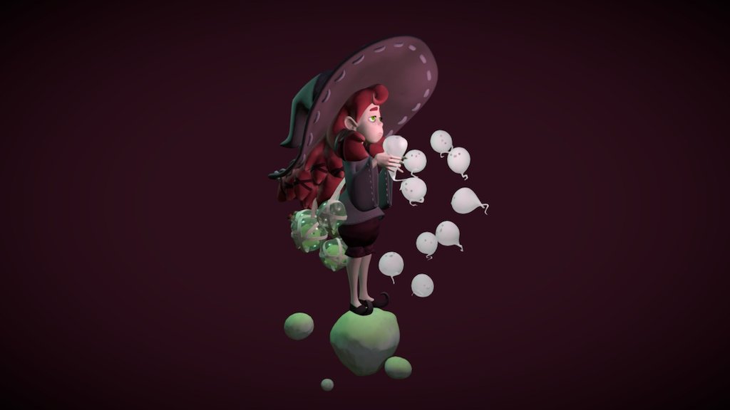 Bored Witch - 3D model by Carlos Montero (@yaaargh) [7de9c88] - Sketchfab