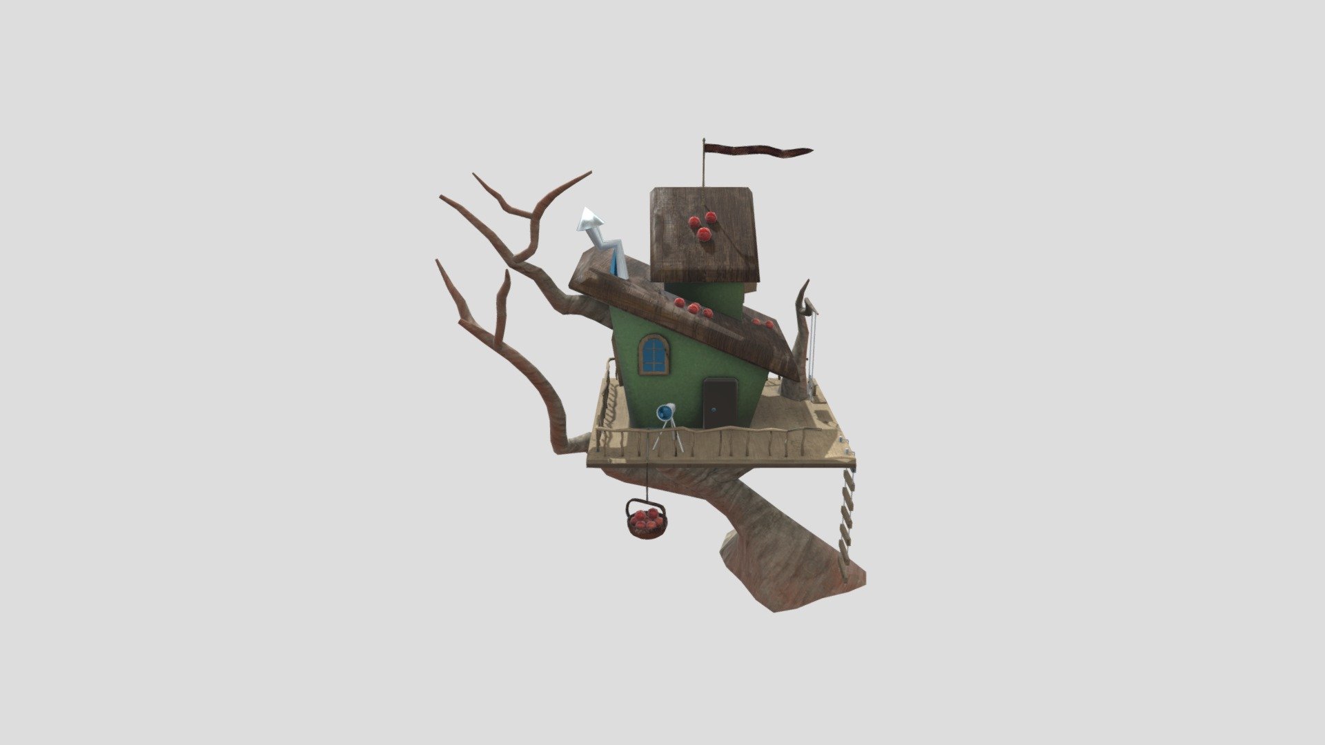 Tree House - 3D model by sofiia.kukhar03 [7dea799] - Sketchfab