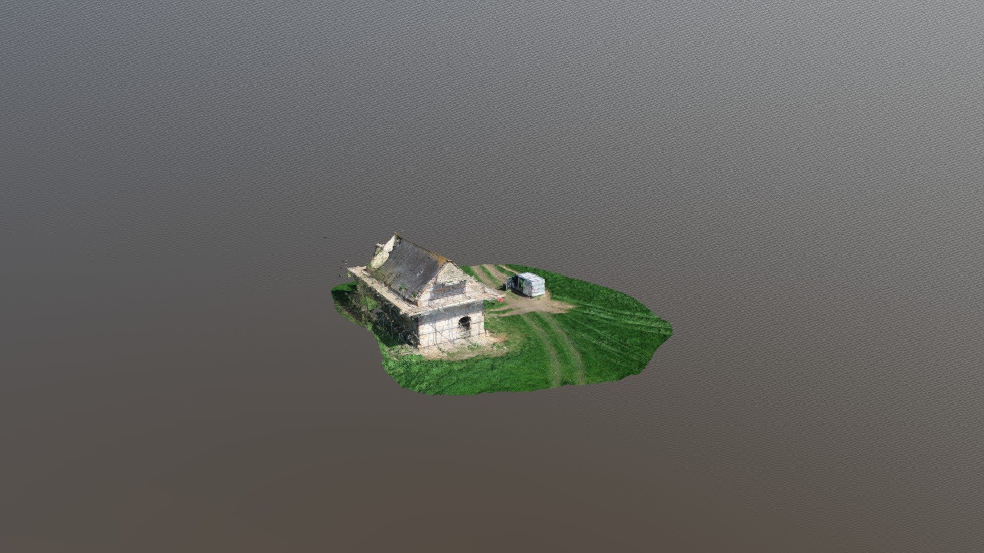 Estate Stone Barn - 3D model by warrenconsultant [7deaa9d] - Sketchfab
