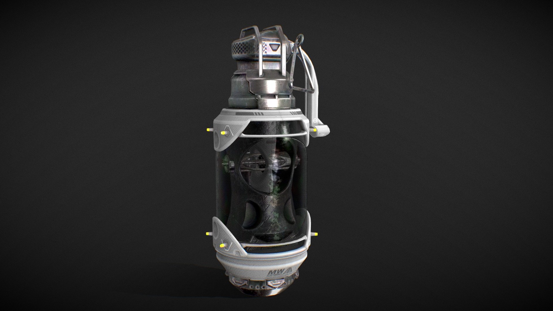 Sci-fi Grenade - 3D model by RainbowError [7dec892] - Sketchfab
