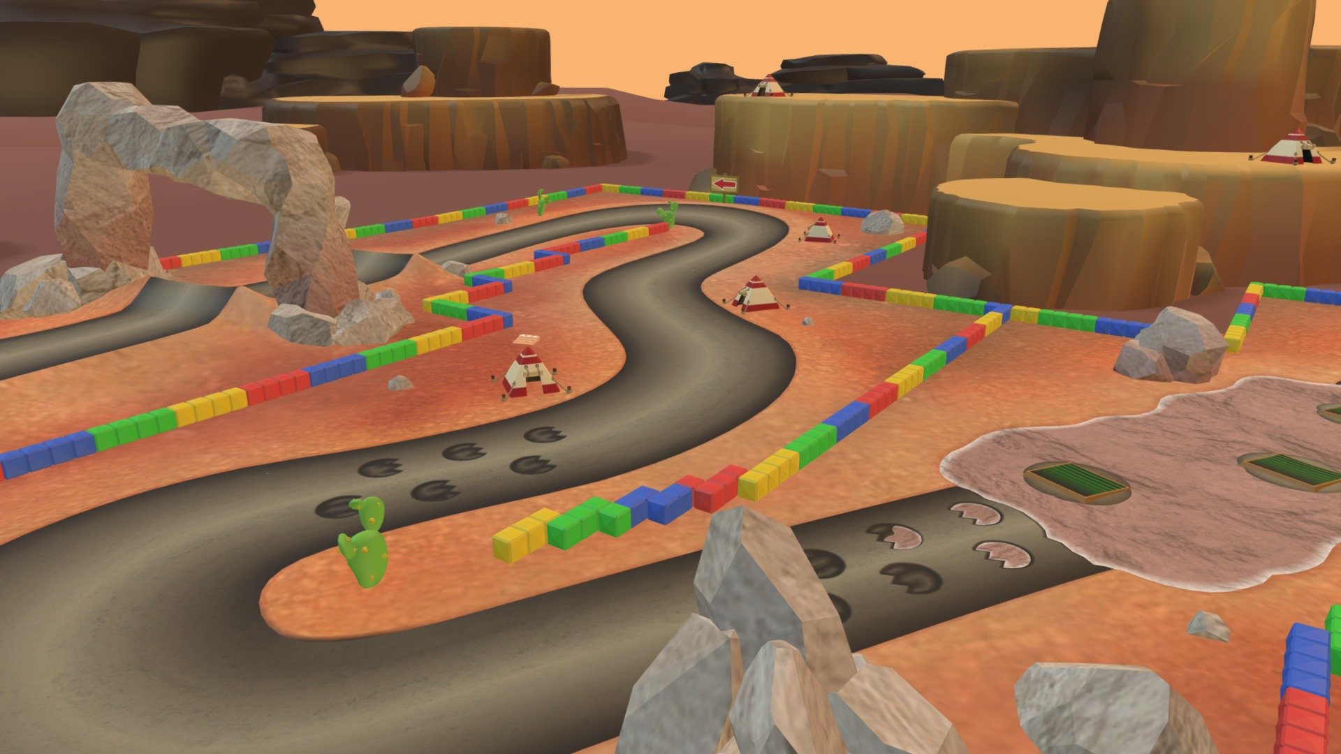 Mario Kart 8 Deluxe - GBA Sunset Wilds - Download Free 3D model by H ...