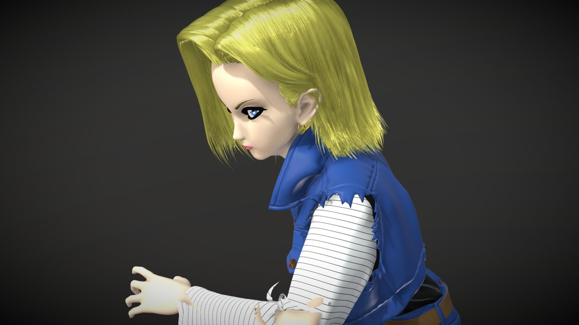 Dragon Ball Z - Android 18 ( Battle ) - Download Free 3D model by ...