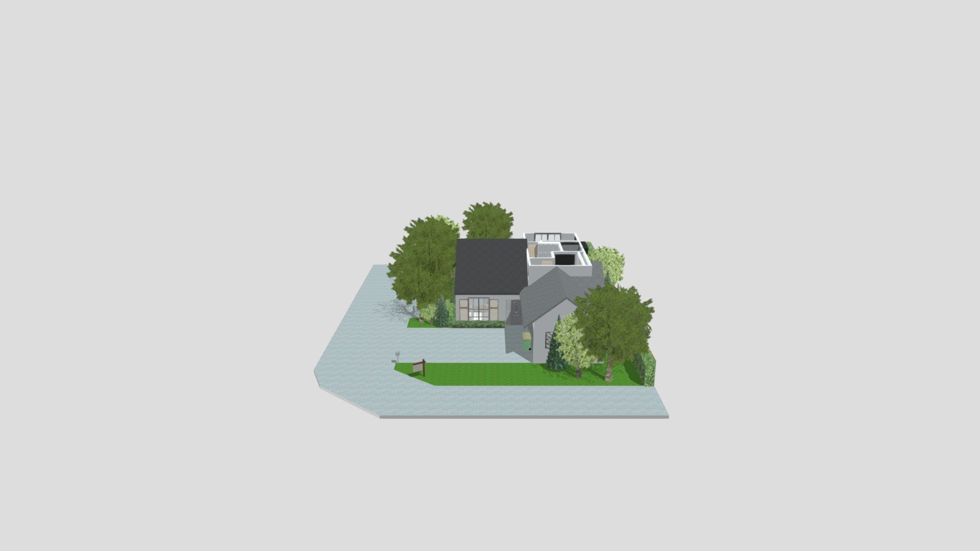 Run-Down Suburban Flip ( 2 ) - Download Free 3D model by Home Design 3D ...
