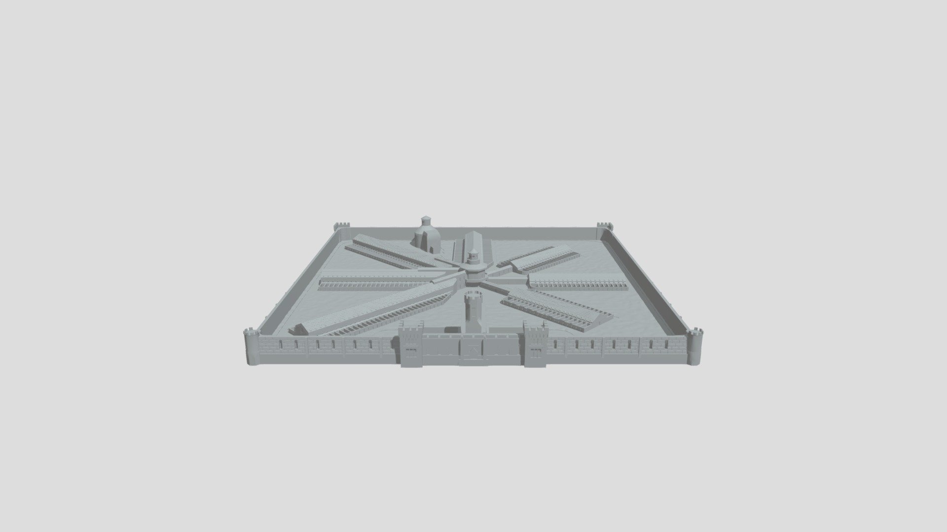 Eastern State Penitentiary Tactile Site Model - 3D model by Jared Payne ...
