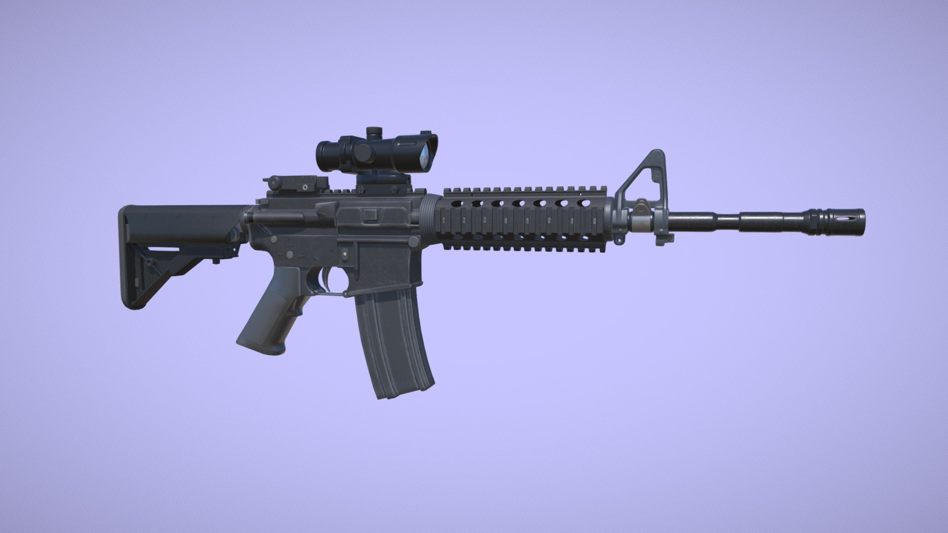 M4 Assault Rifle - 3D model by finja (@finfin42) [7df6988] - Sketchfab