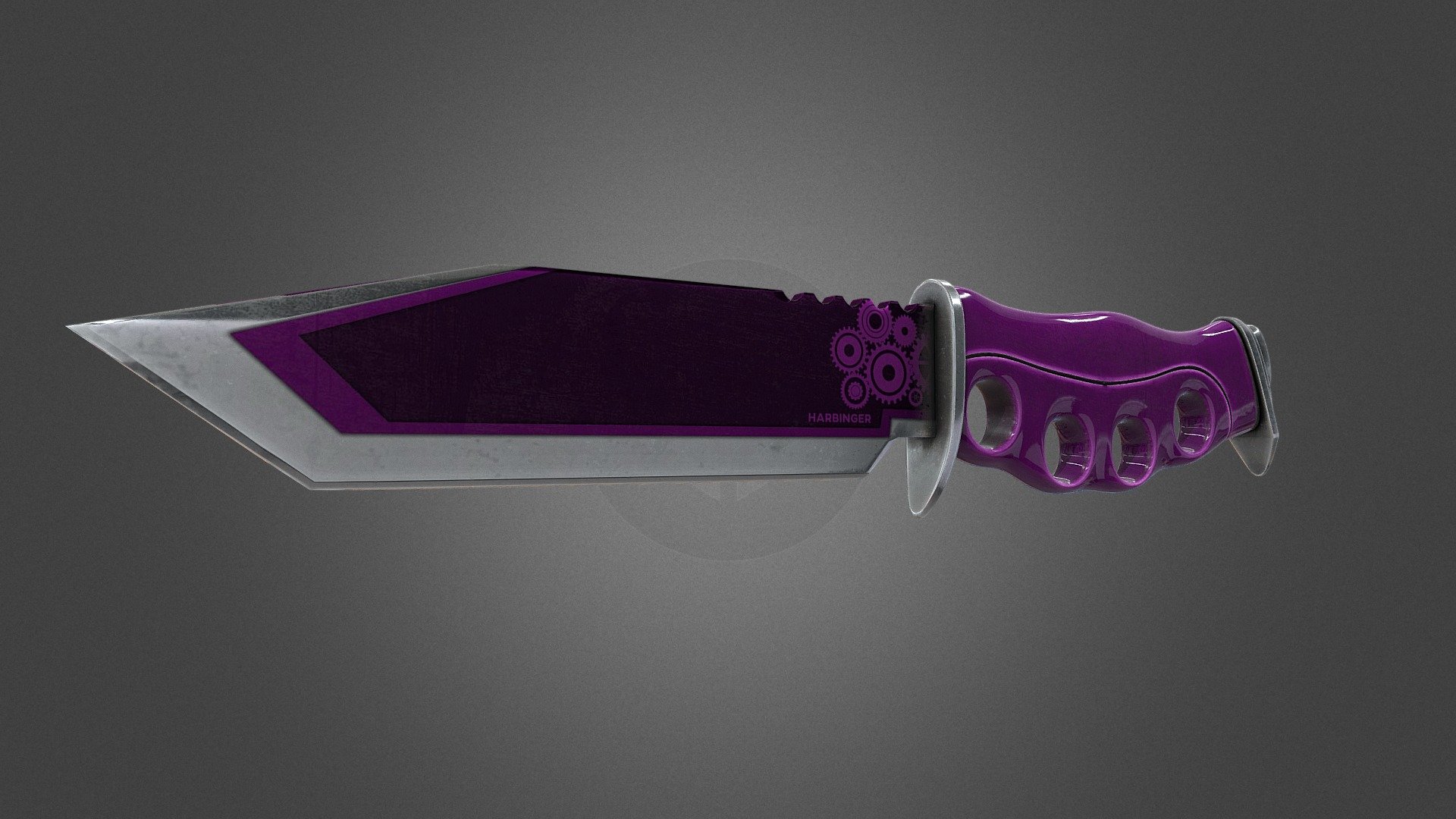 Harbinger Knife Purple HarbinGears - 3D model by vdhun94 [7df702b ...