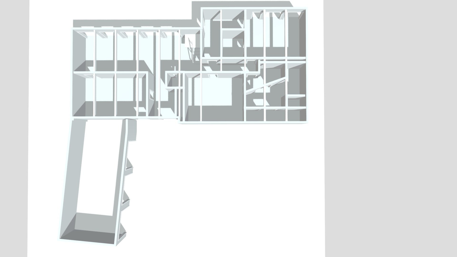 Contemporary House - Floor 1 - Download Free 3D model by sciamop ...