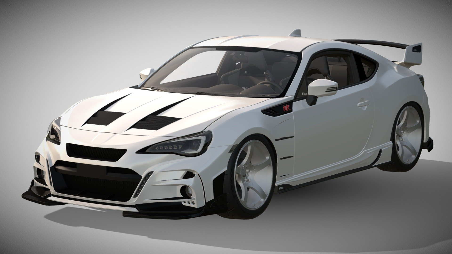 2017 Rowen Subaru BRZ RR Street Zero body kit - Download Free 3D model ...