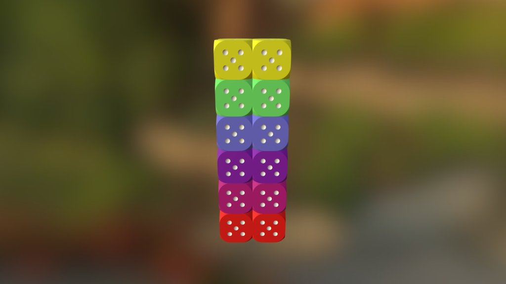 dice stack# - 3D model by kingofdubs [7dfb782] - Sketchfab