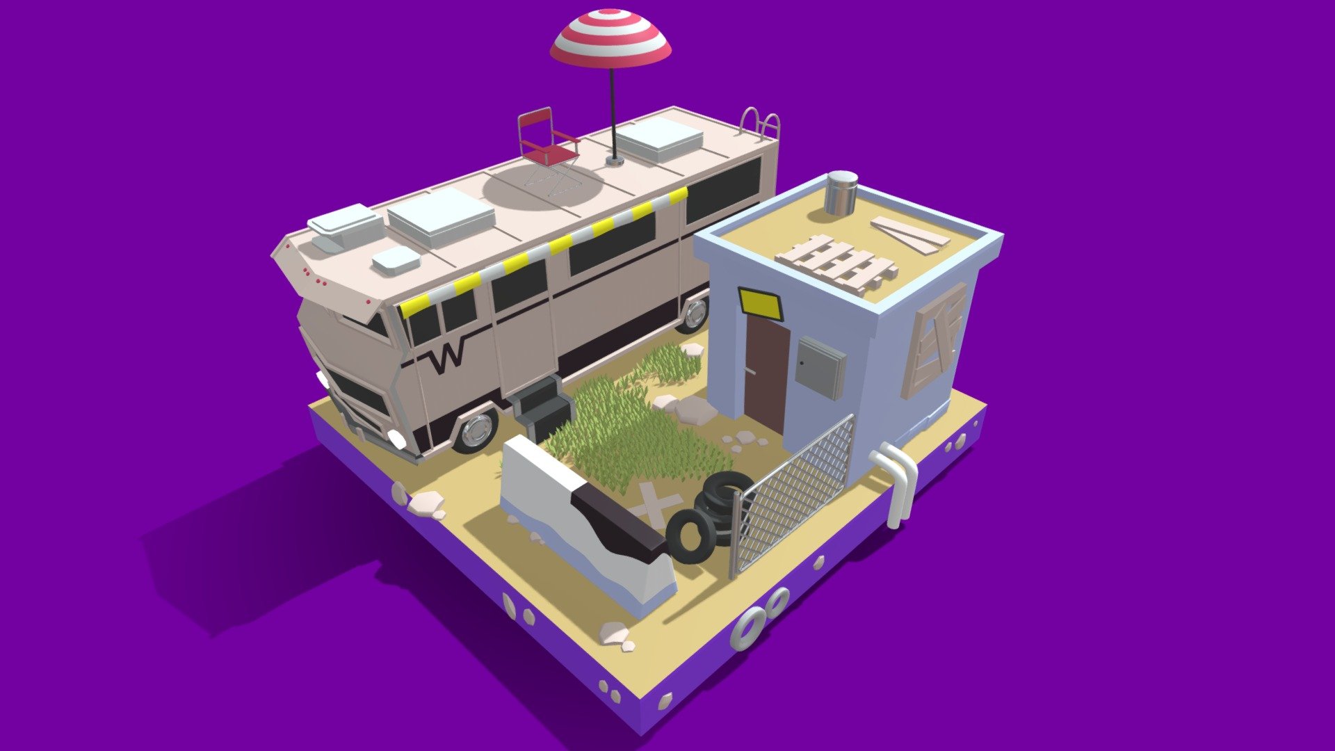 3D Isometric Scene - 3D model by Gajendra Jaiswal (@Gajendrajaiswal ...