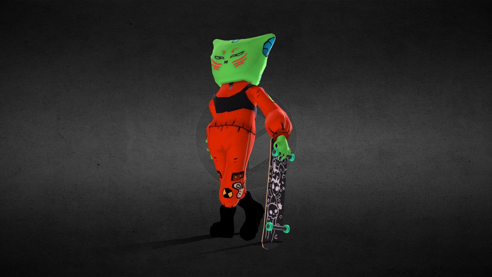 Skater Cat - 3D model by SoyTancha (@tSoyTancha) [7dff88e] - Sketchfab