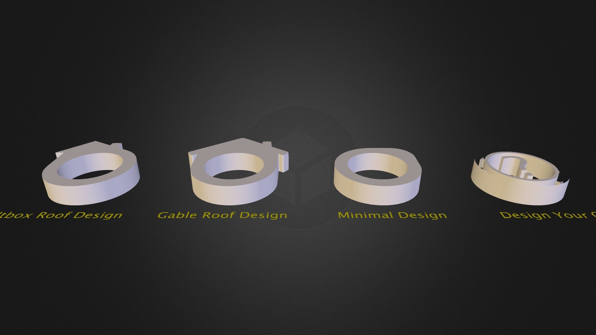 DIY Concrete Ring Kit Design Options - 3D model by linda [7dff88f ...