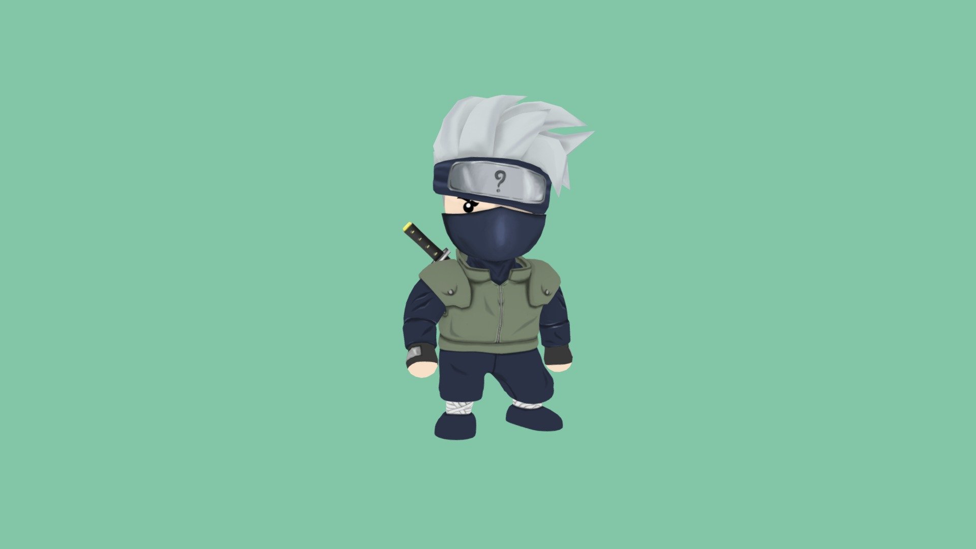 Hatake Kakashi chibi - 3D model by hugannh3 [7e0235a] - Sketchfab