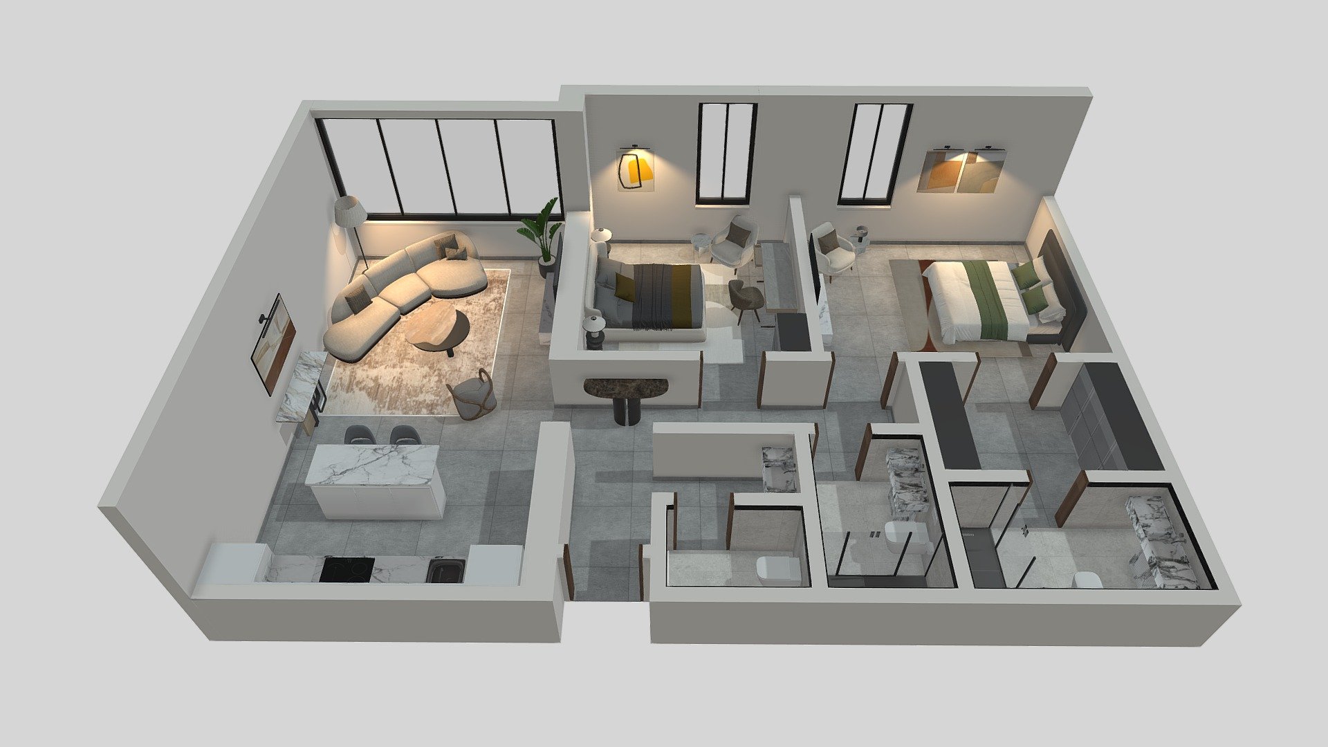 Aknan 24 - Ground Floor - Type 2 - 3D model by Dubizzle Group (@DubizzleGroup) [7e040db] - Sketchfab