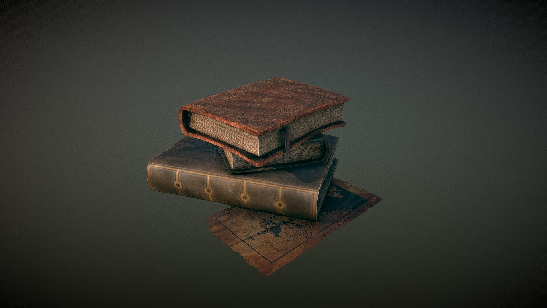 Stack of books - 3D model by Lewis Maxwell Brooks (@lewisbrooks ...