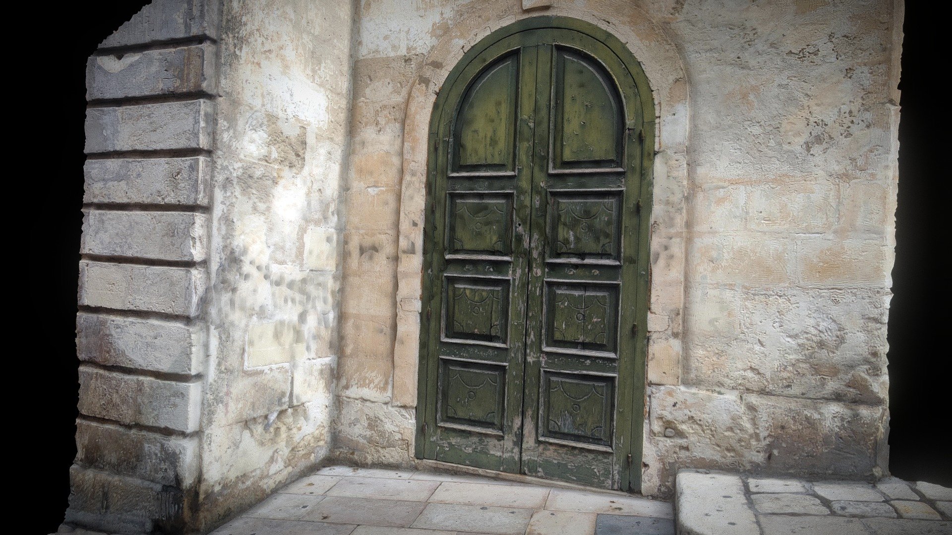 Italy, Matera, Green Door - Download Free 3D model by zhenkoest ...