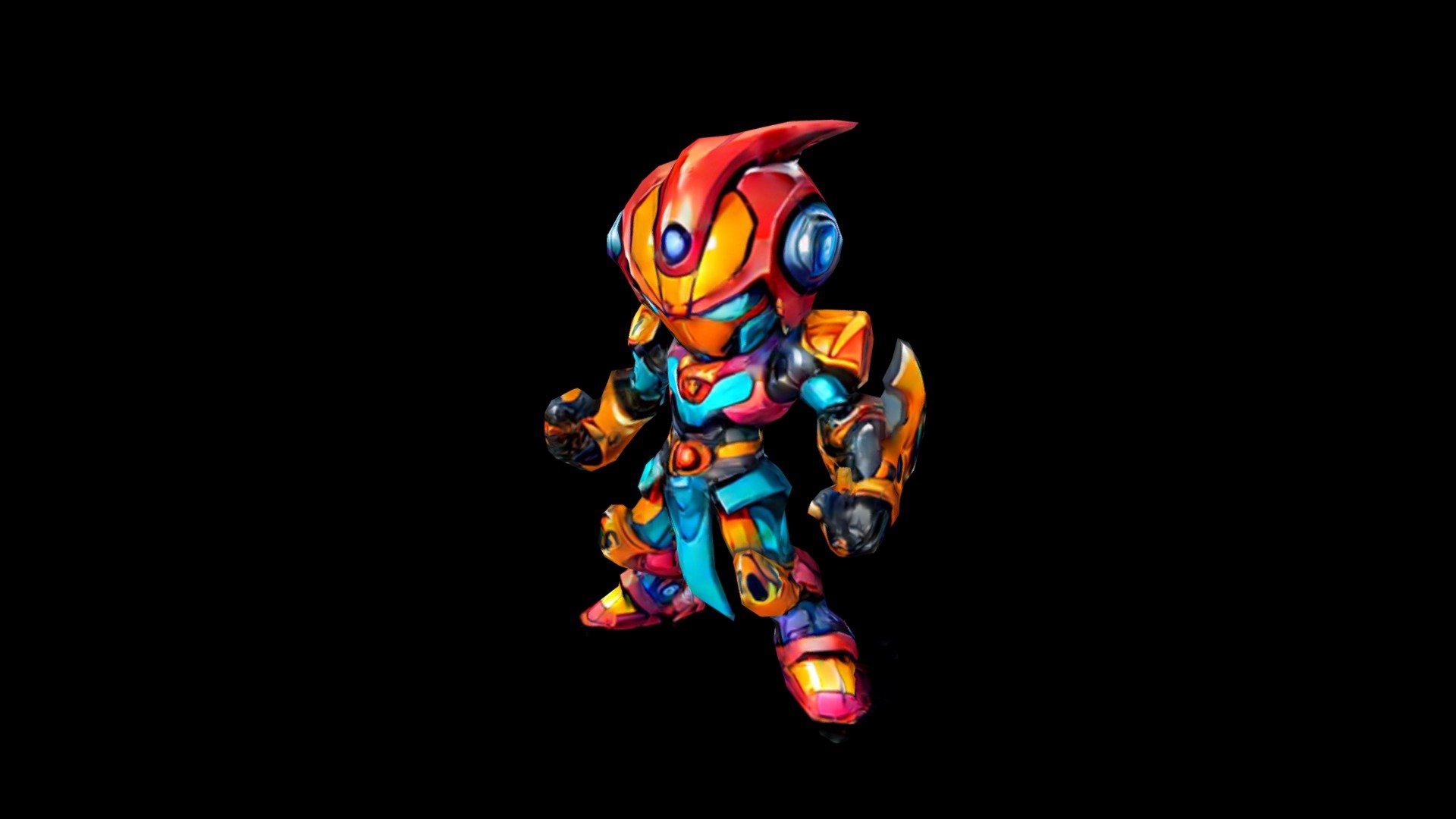 The Multicolored Robo - Download Free 3D model by klrxyz [7e09f95 ...