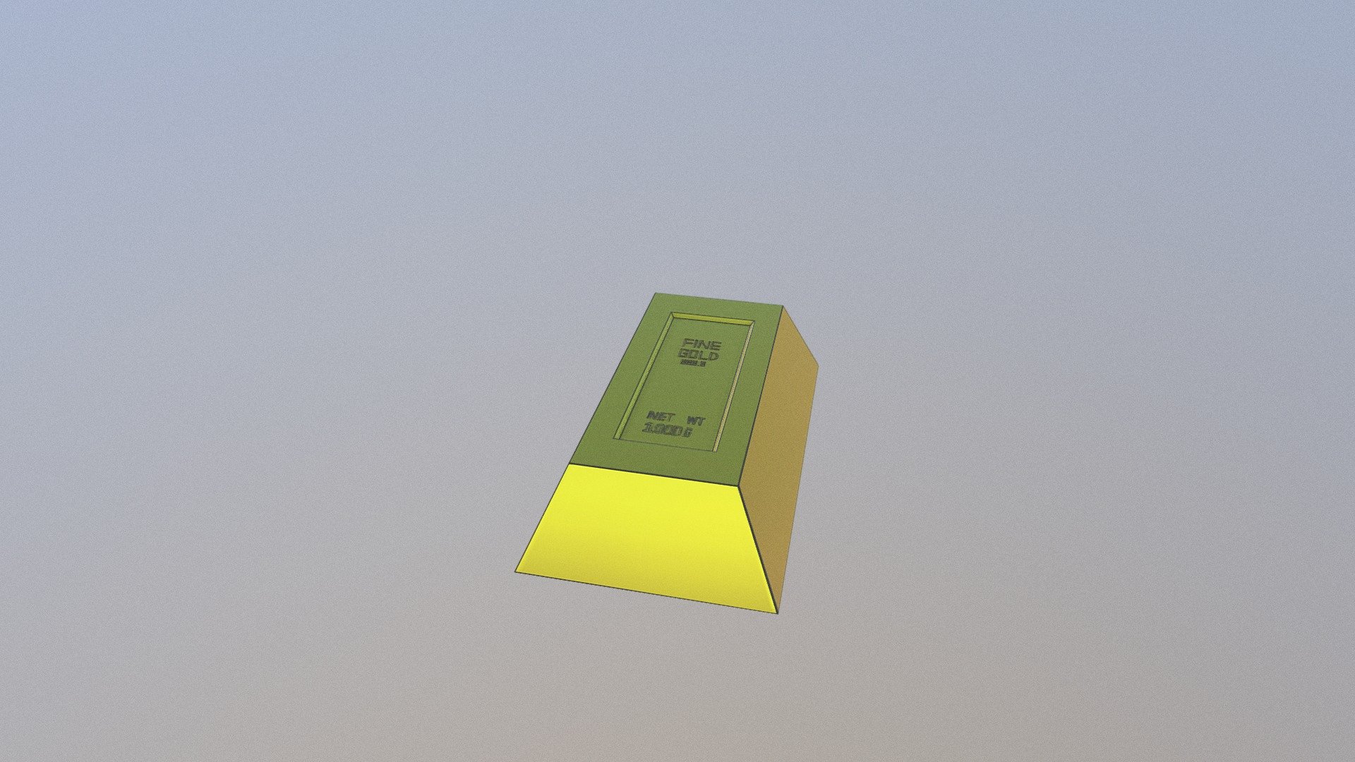 Gold Ingot - 3D model by justinjoelworks [7e0b5b7] - Sketchfab