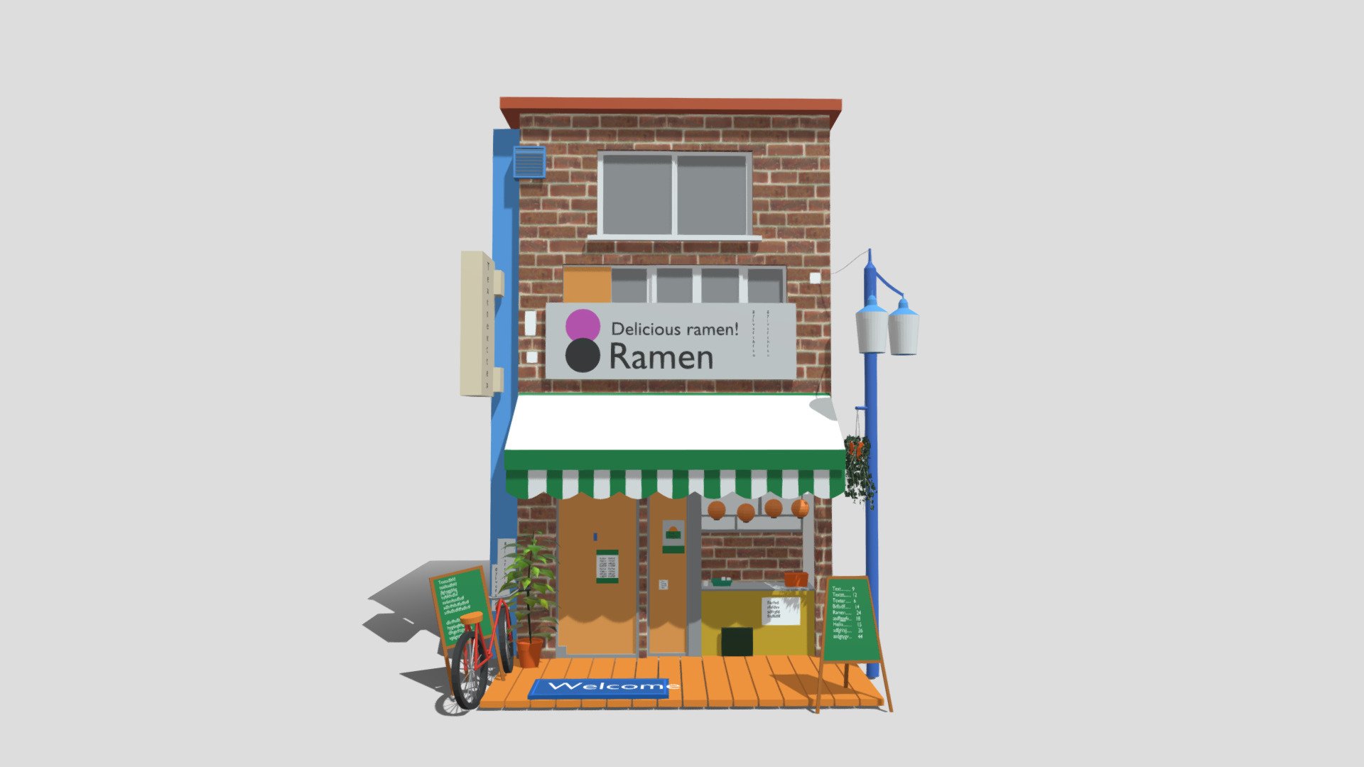 Japanese ramen shop - Download Free 3D model by Gadeny (@Gardeny ...