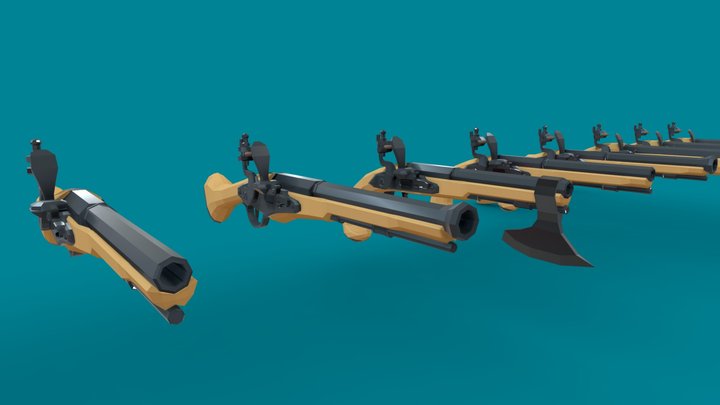 Musket 3D models - Sketchfab