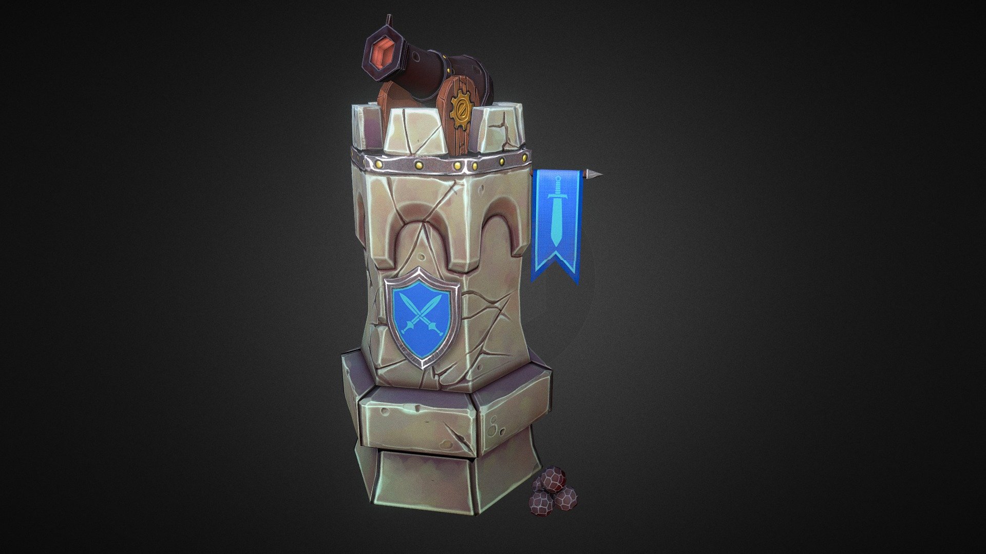 Stylized Tower - 3D model by BazLiter2016 [7e0c2c7] - Sketchfab