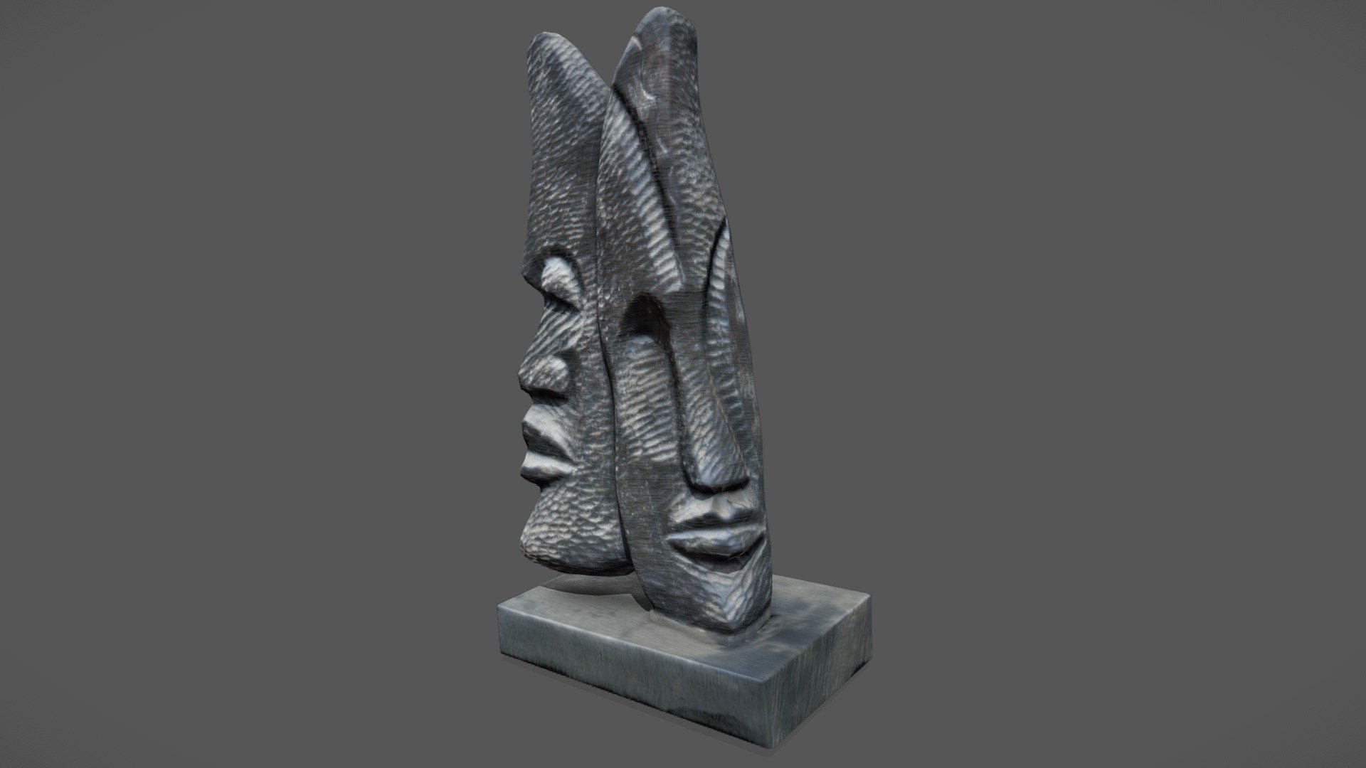 Wazobia Head (Two-face Mask) - Buy Royalty Free 3D model by AfroArt ...