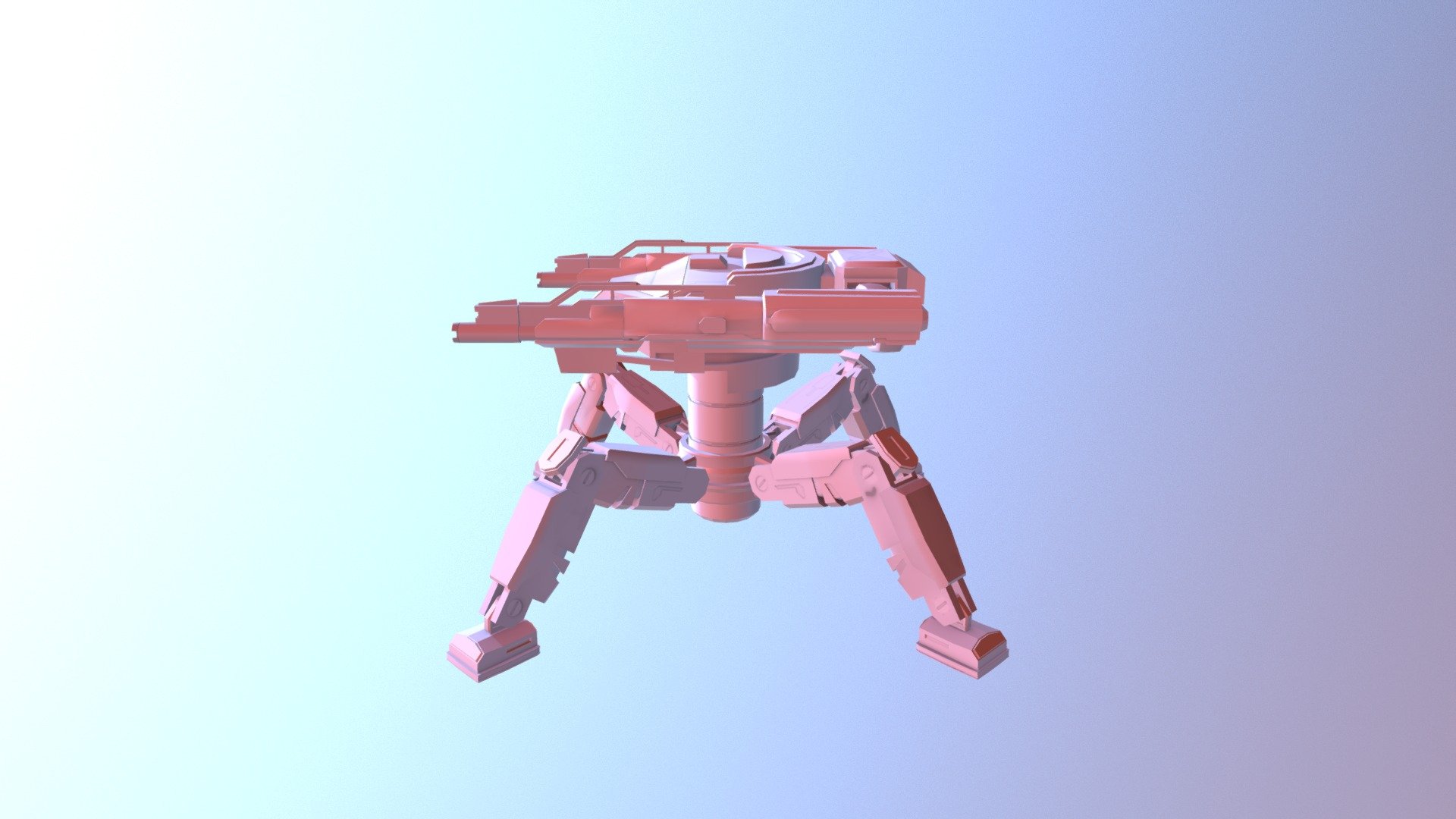 Turret - 3D model by Matmoesa [7e0f021] - Sketchfab