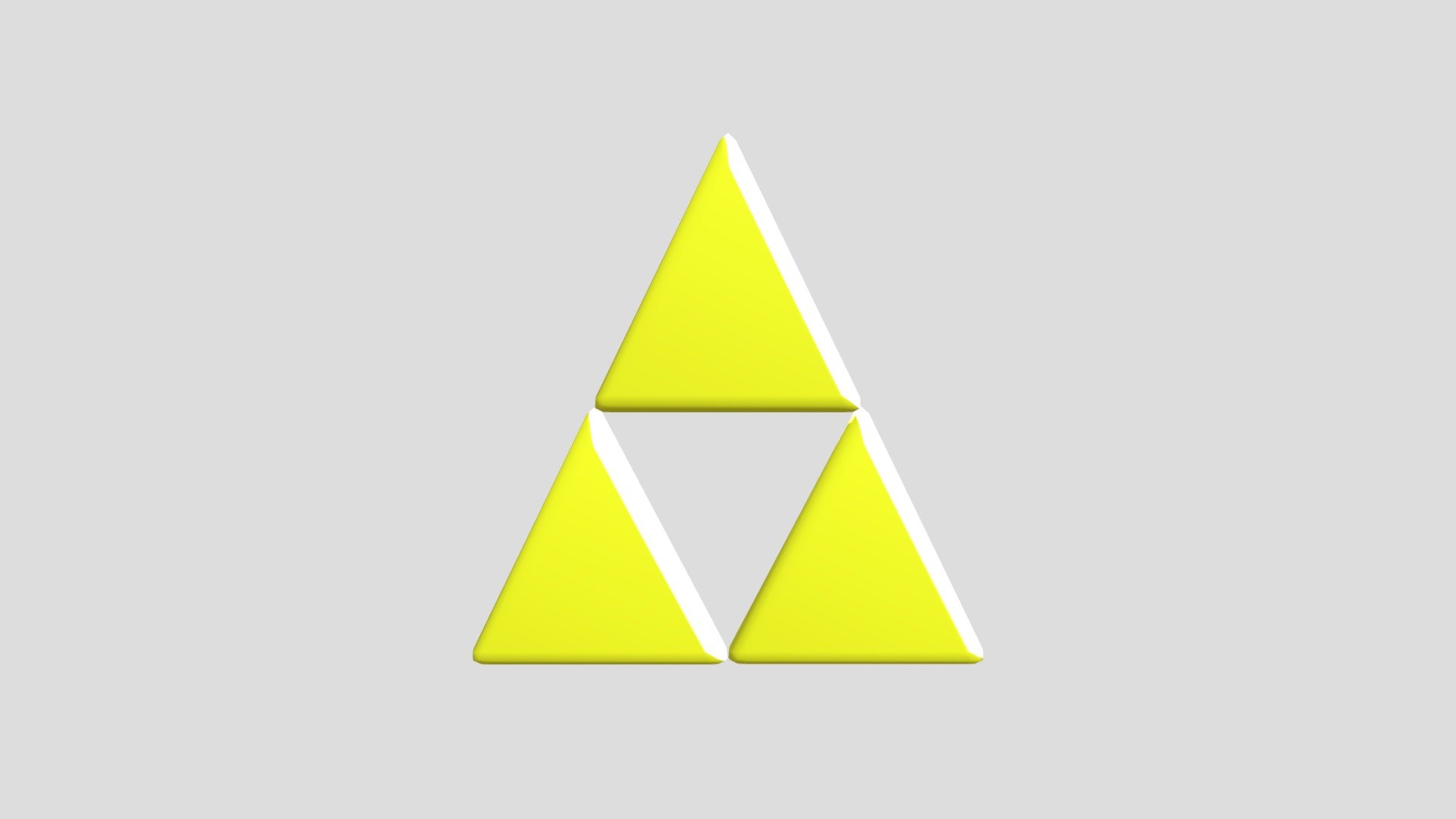 Triforce - Download Free 3D model by jose paulo (@josepaulolfig ...
