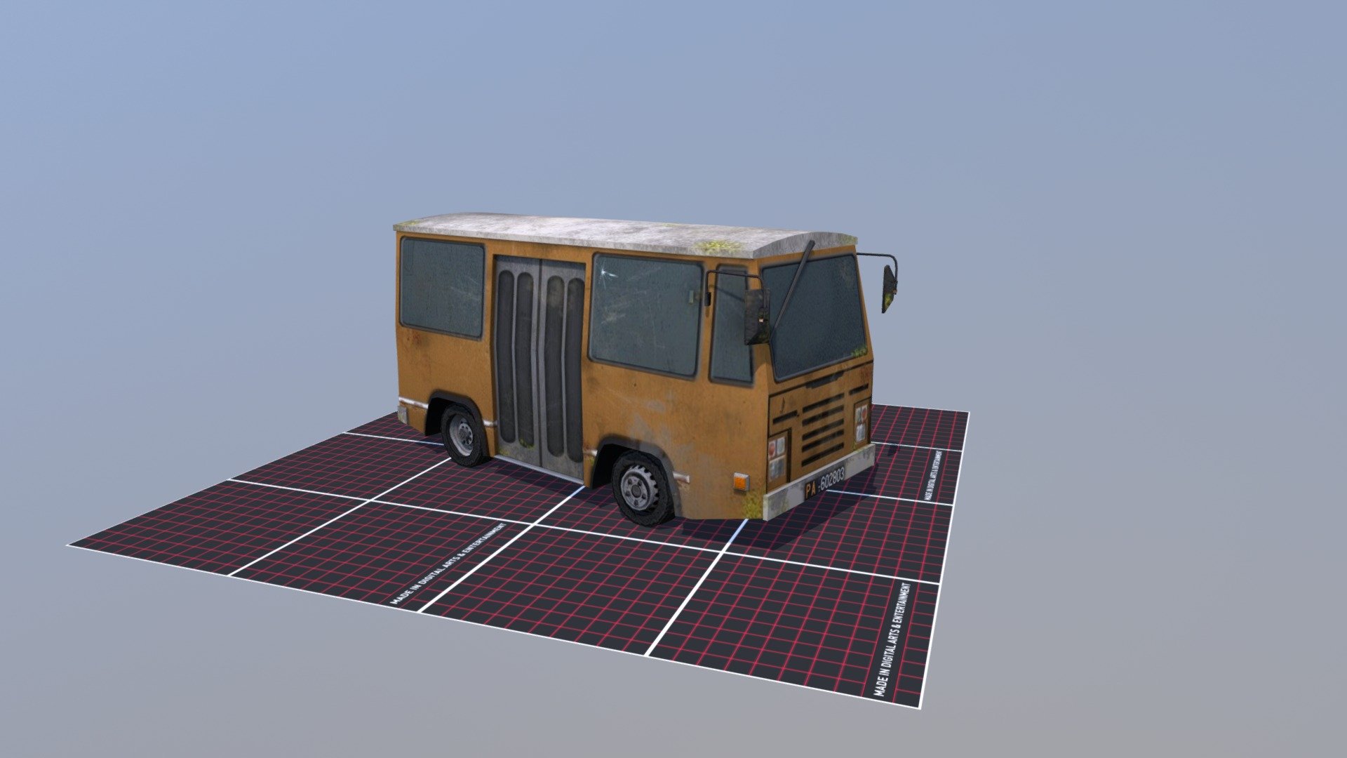low polly Old Bus - 3D model by Bert Plasschaert (@BertPlasschaert ...