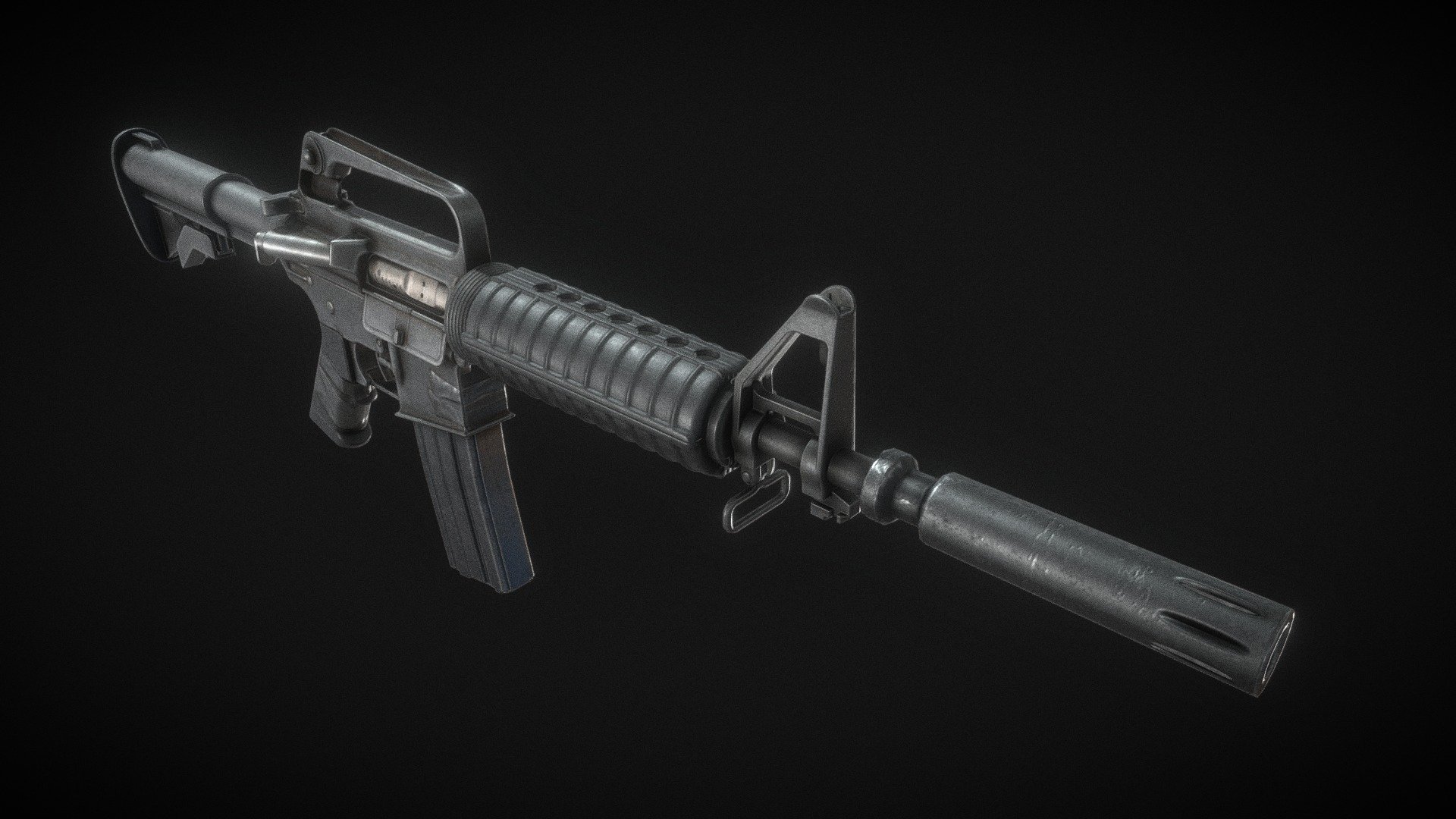 XM177 Colt Commando - 3D model by nghiakua06 [7e179b3] - Sketchfab