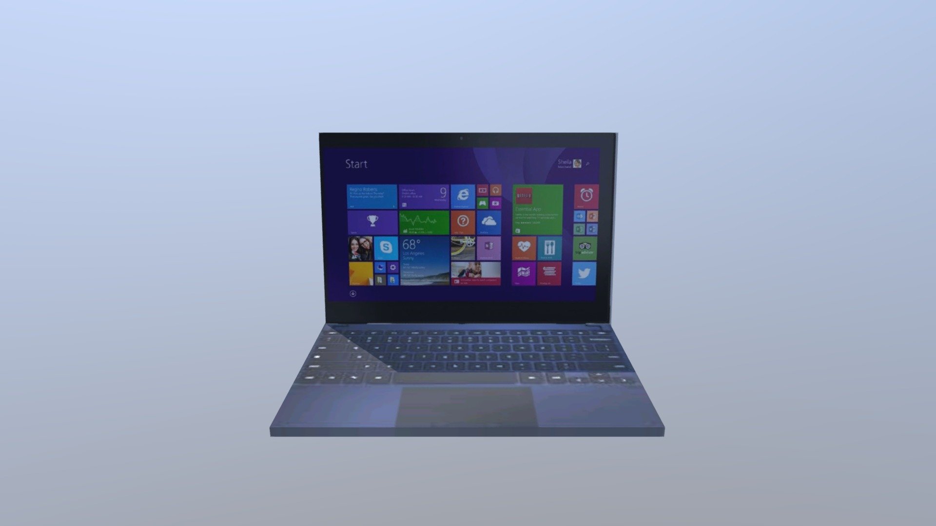 Laptop - 3D model by alfanesta [7e186fb] - Sketchfab