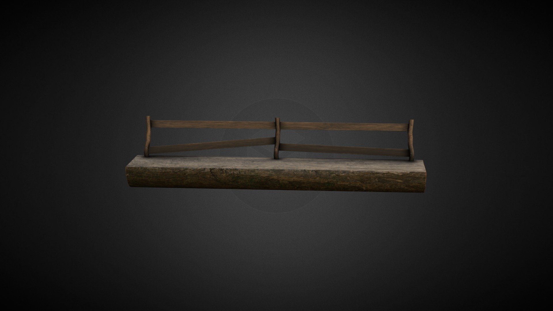 Tree Trunk Bench - 3D model by Qutsal (@qutsalalex) [7e1894f] - Sketchfab