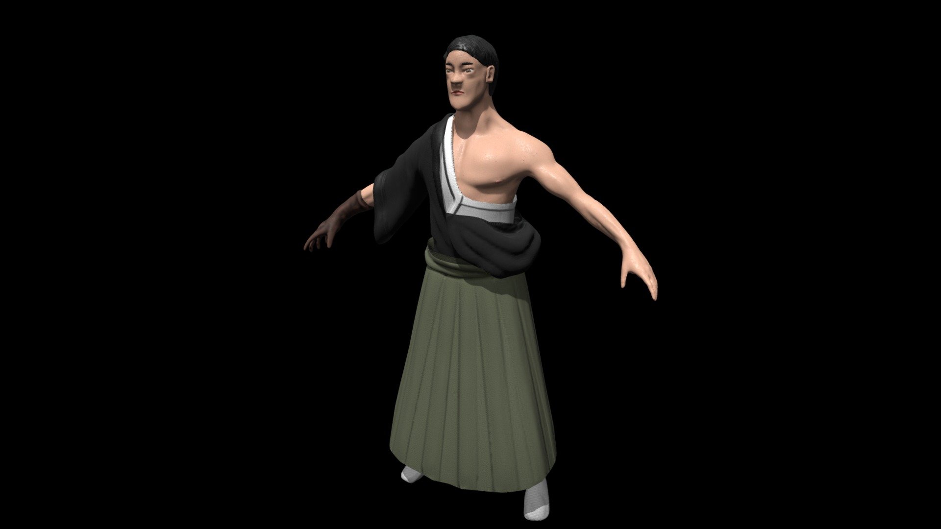 kyudo archer final - 3D model by WATASE [7e18eb1] - Sketchfab