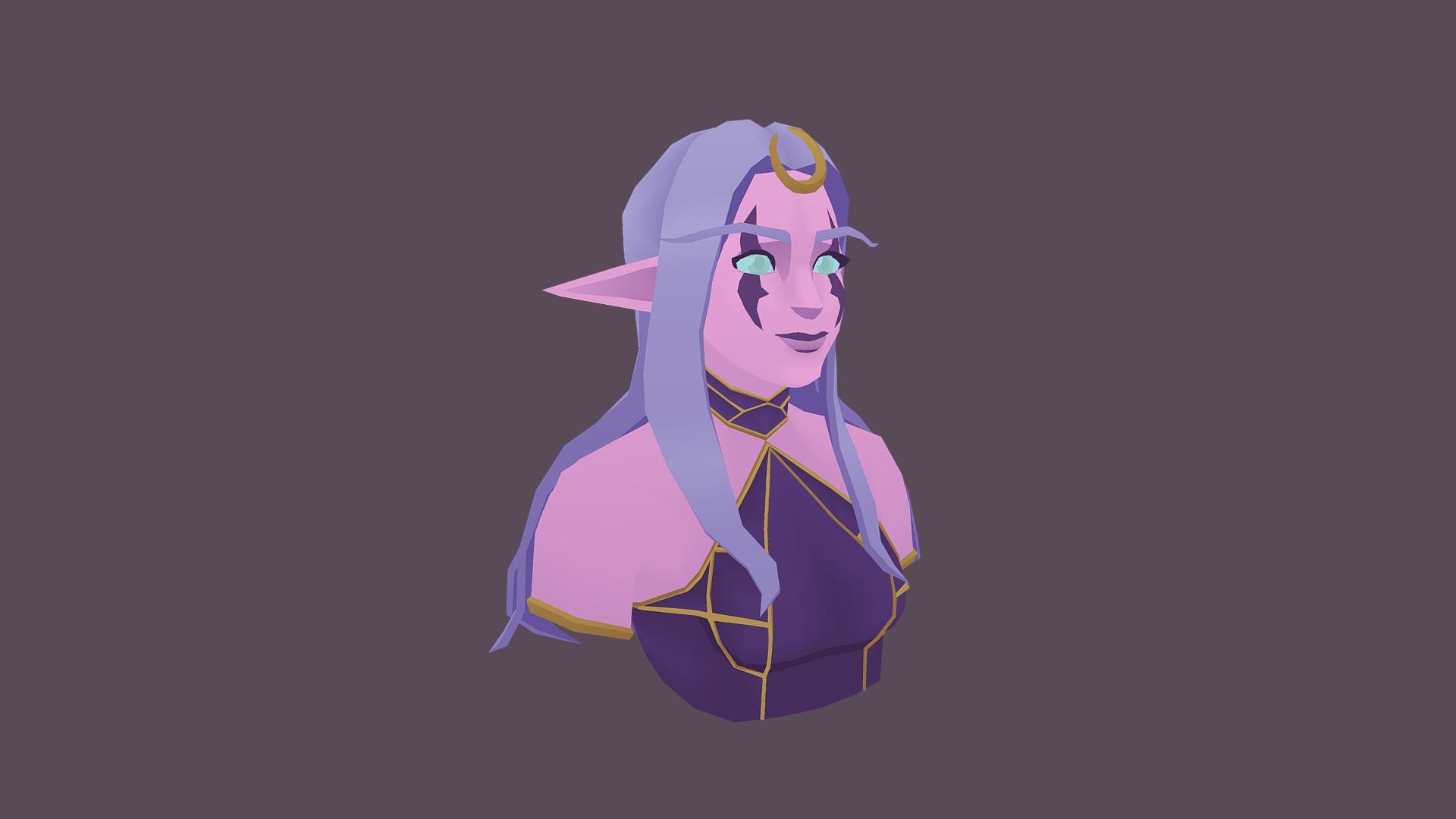 Faebelina Low Poly Bust - 3D model by klautier [7e19a8d] - Sketchfab