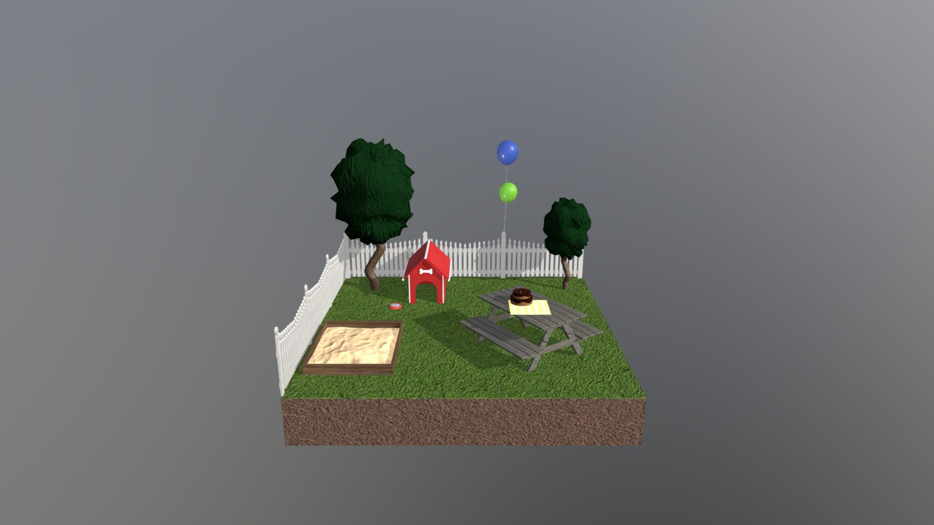 Backyard Party - 3D model by ThatChloe-Ann [7e1a0a2] - Sketchfab