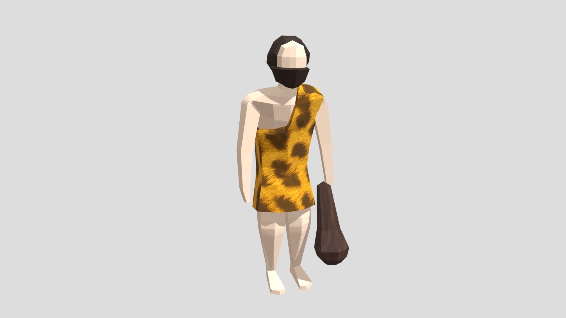 Lowpoly CAVEMAN - Download Free 3D model by miniponti [7e1d36c] - Sketchfab